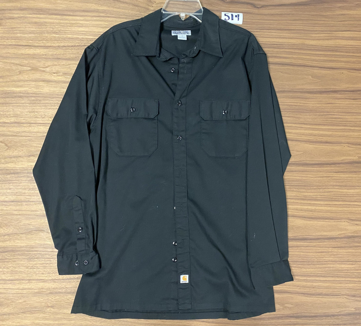 Carhatt Button Up Work Shirt - Black – the lockr